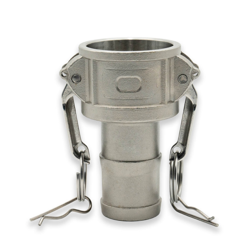 2" Camlock Female x 2" Hose Barb Coupling Stainless Steel – Camlock ...