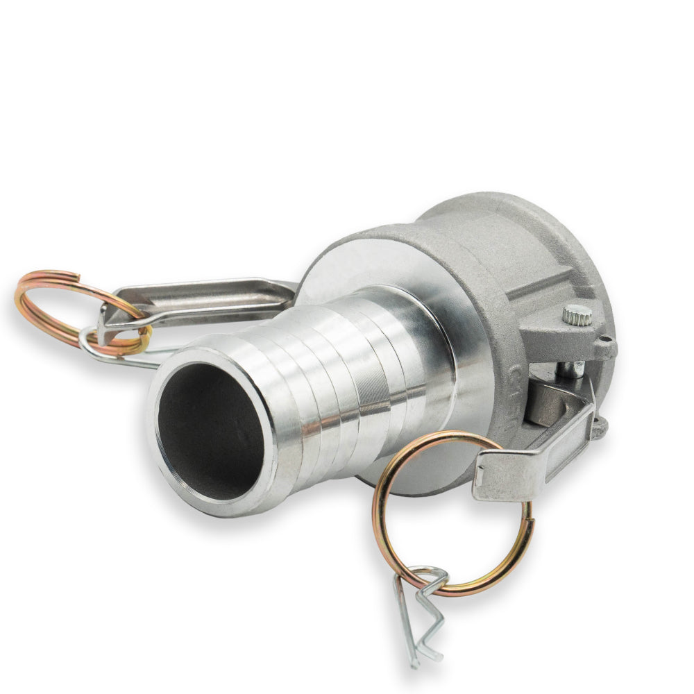 6" Camlock Female x 6" Hose Barb Coupling Aluminum – Camlock Fittings
