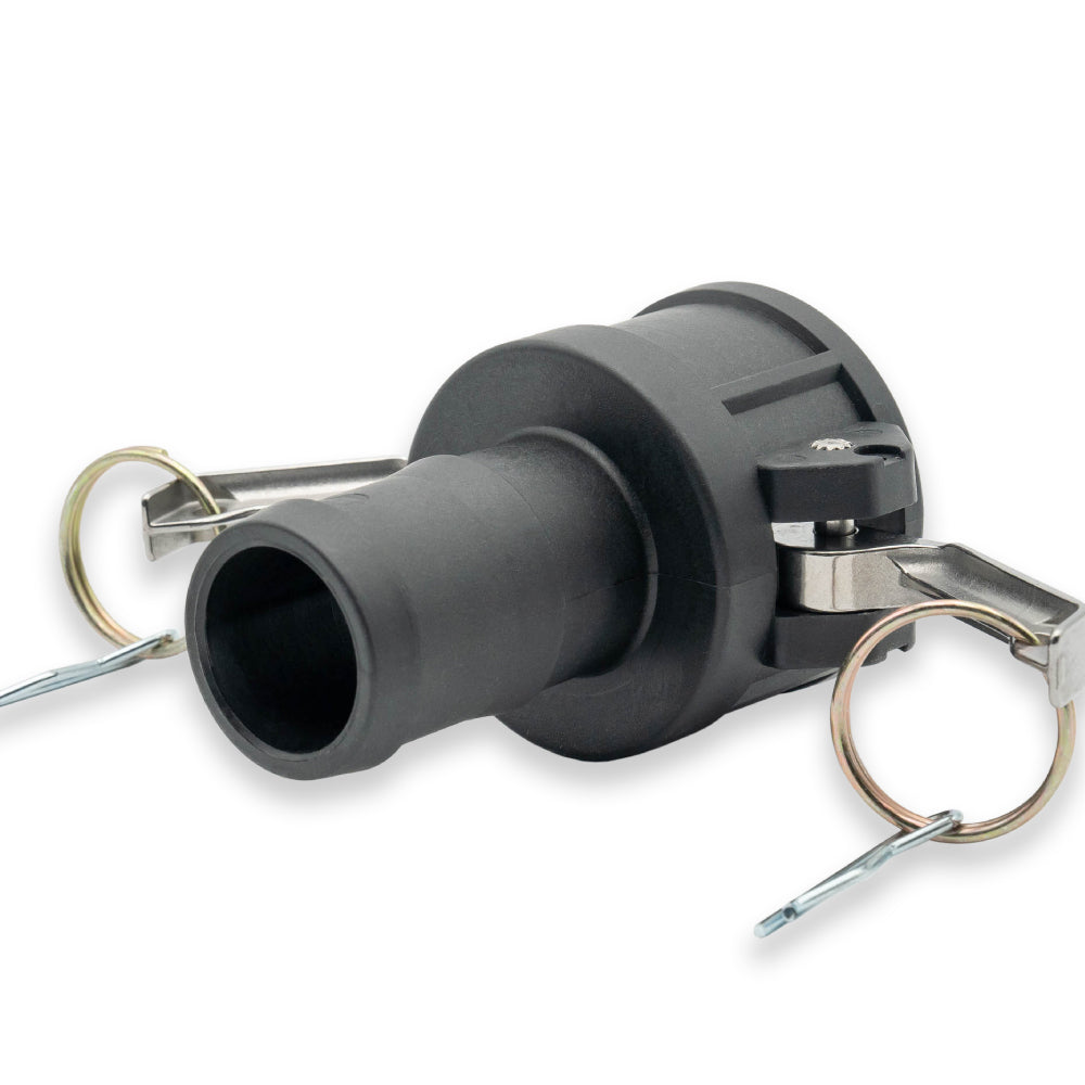 1/2" Camlock Female x 1/2" Hose Barb Coupling Plastic – Camlock Fittings