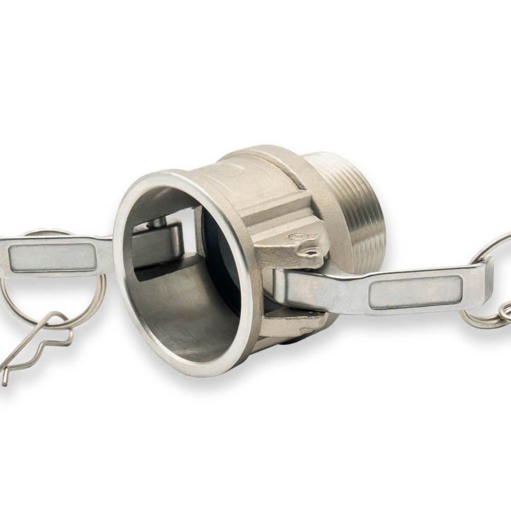 1/2" Camlock Female x 1/2" NPT Male Stainless Steel Adapter – Camlock ...