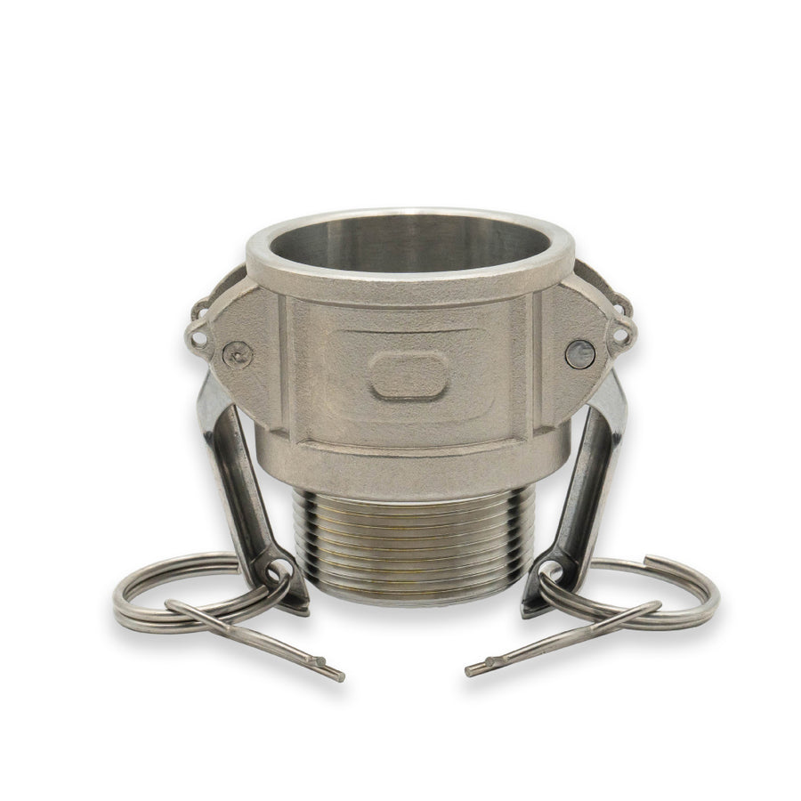 1/2" Camlock Female x 1/2" NPT Male Stainless Steel Adapter – Camlock ...